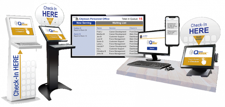 QueueKiosk™: Less Time Waiting in Line